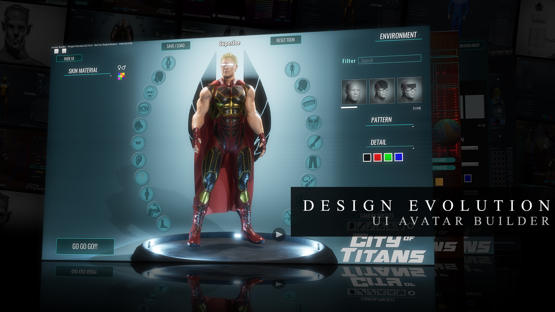 Design Evolution: UI Avatar Builder | City of Titans
